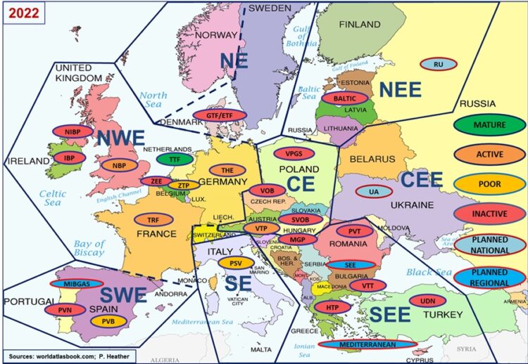European natural gas information portal